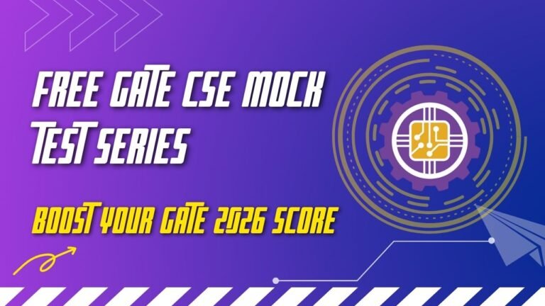Free GATE CSE Mock Test Series - Boost Your GATE 2026 Score - VistaMind