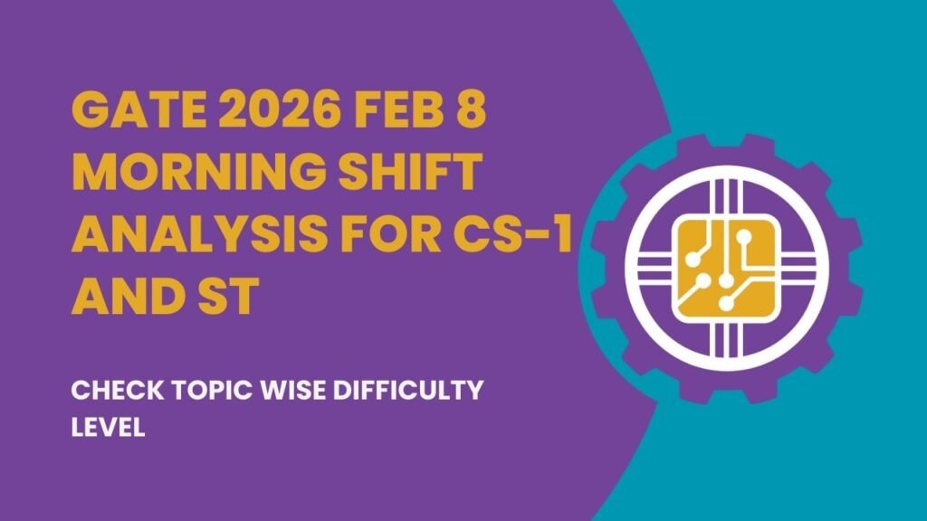 GATE 2026 Feb 8 Morning Shift Analysis for CS-1 and ST, Check Topic ...